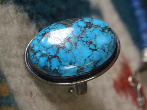 Old Pre 1970s Electric blue Vintage Handcrafted Nativ… - Gem