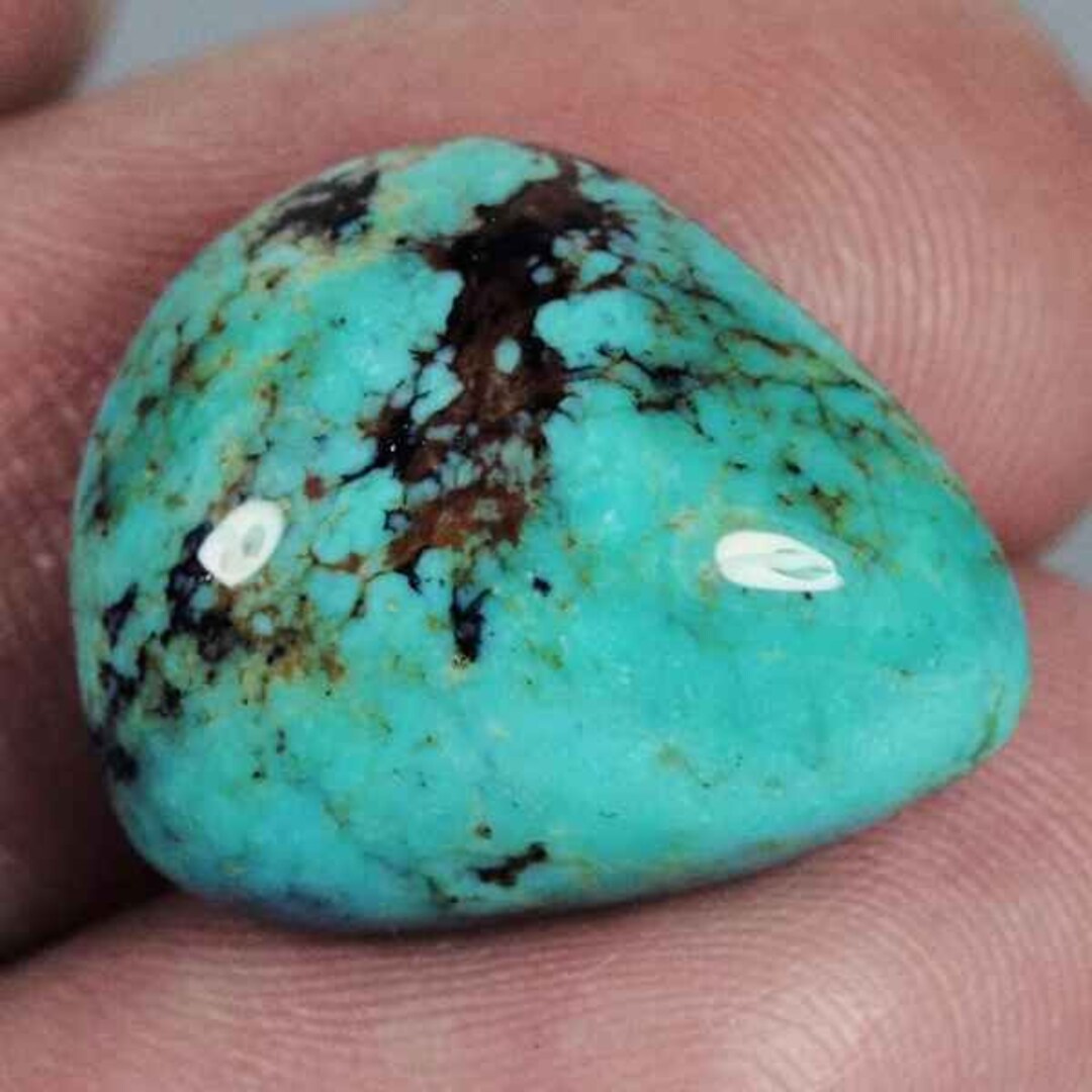Rare Blue Eagle Mine 10.8ct Blue Green Turquoise Pre 1970s Natural ...