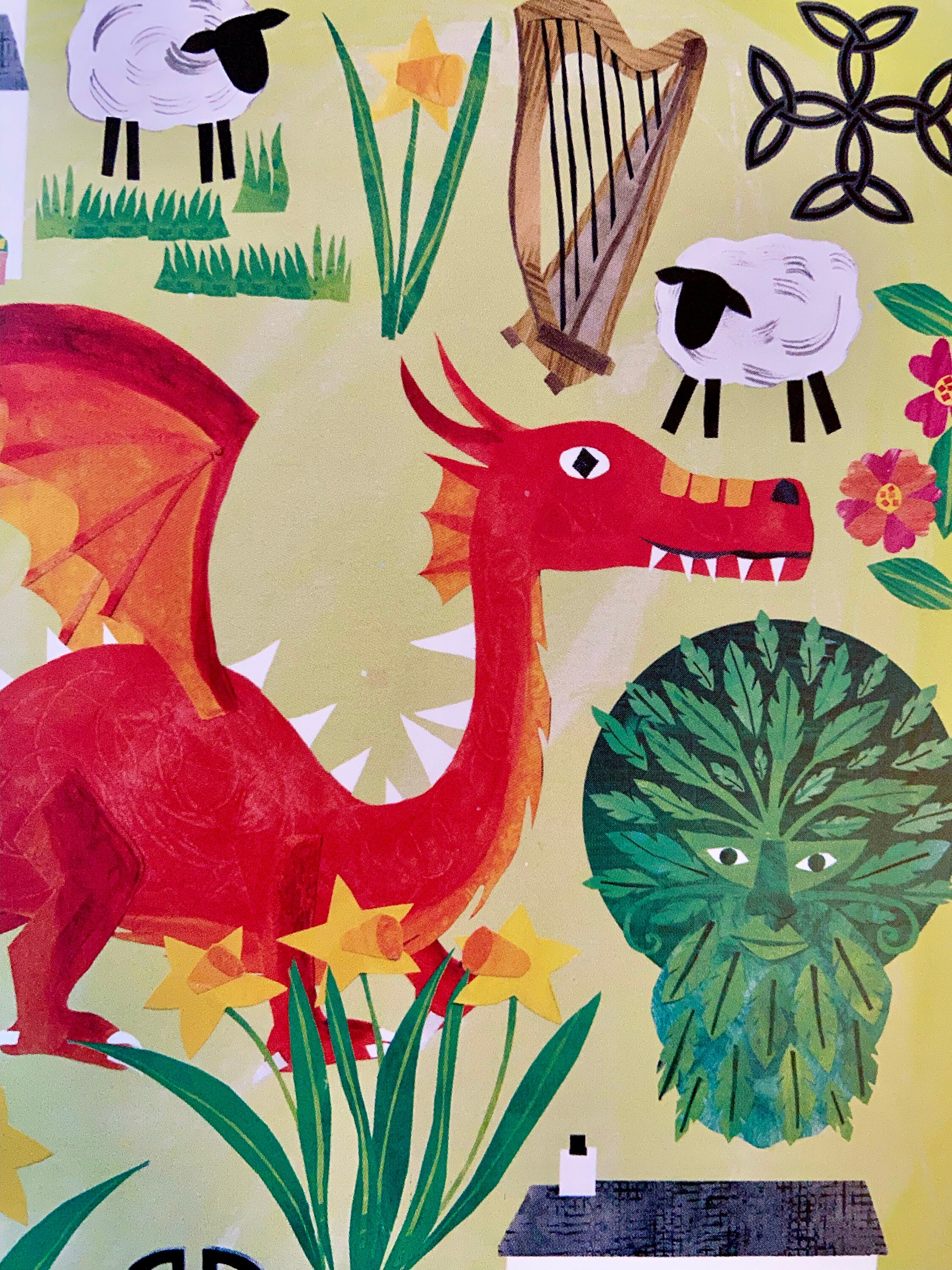 Y Ddraig Goch, Welsh Dragon Greeting Card - Etsy