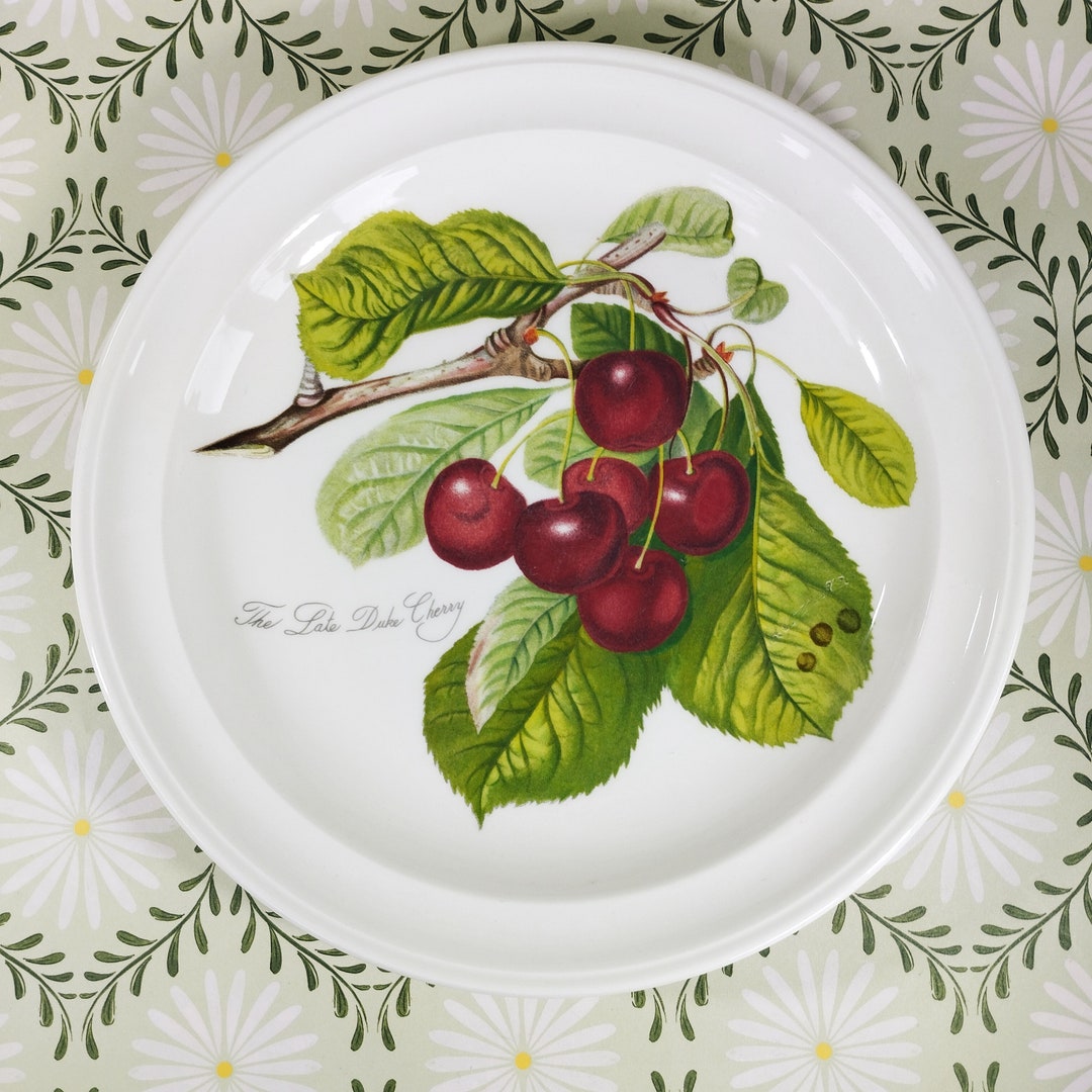Portmeirion Pomona the Late Duke Cherry Plate - Excellent Vintage ...