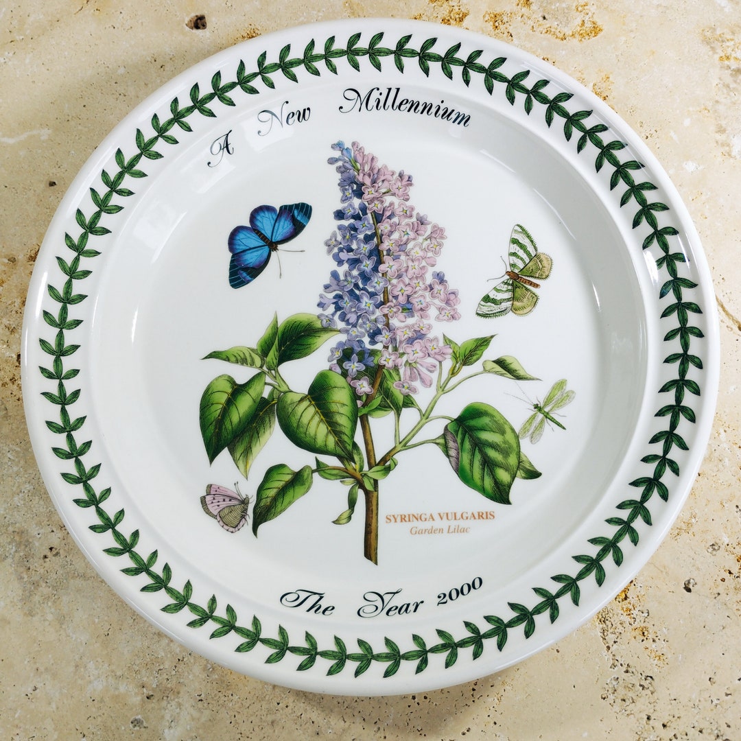 Portmeirion Botanic Gardens A New Millennium the New Year 2000 Plate ...