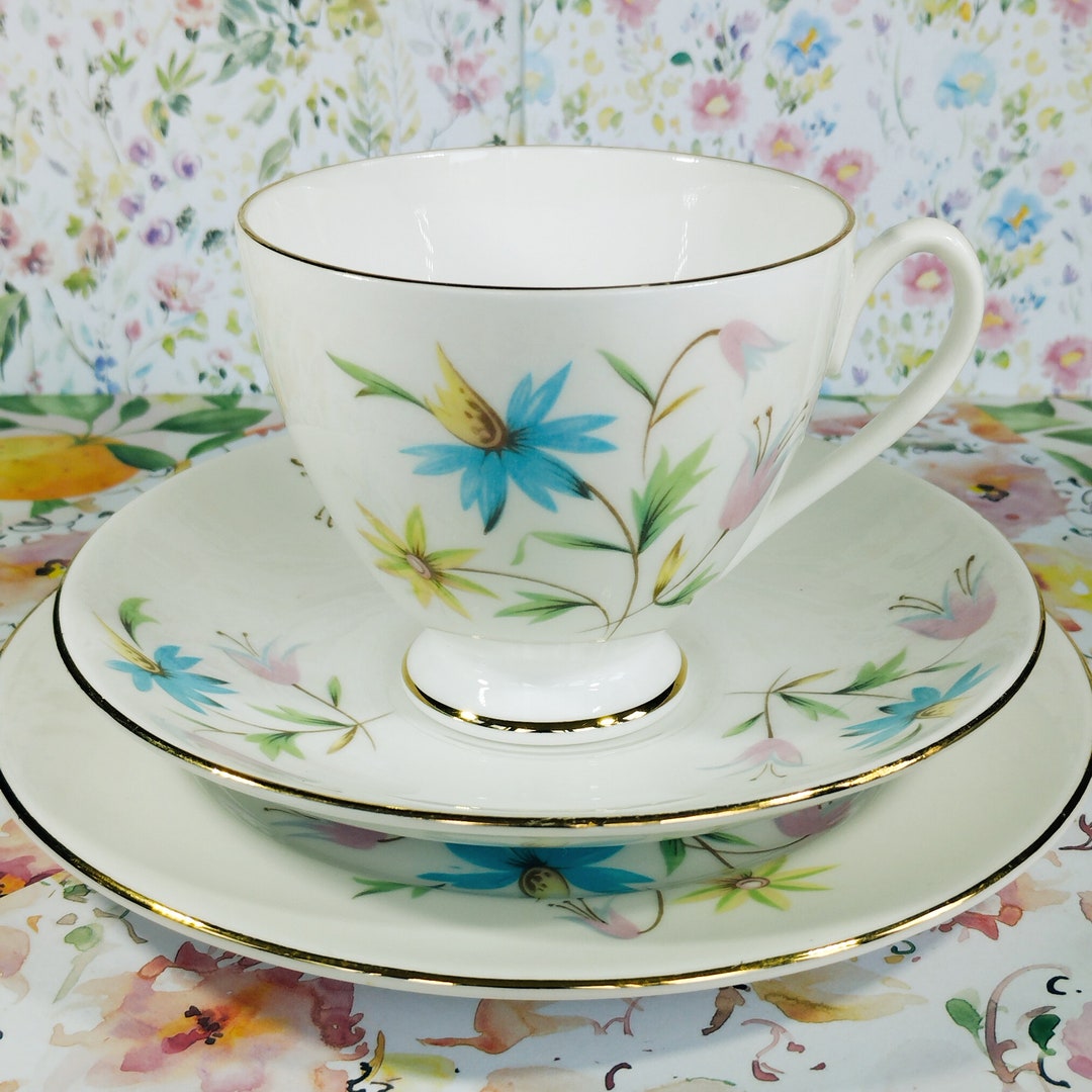 Vintage Queen Anne Linda Cup, Saucer & Side Plate, English China ...
