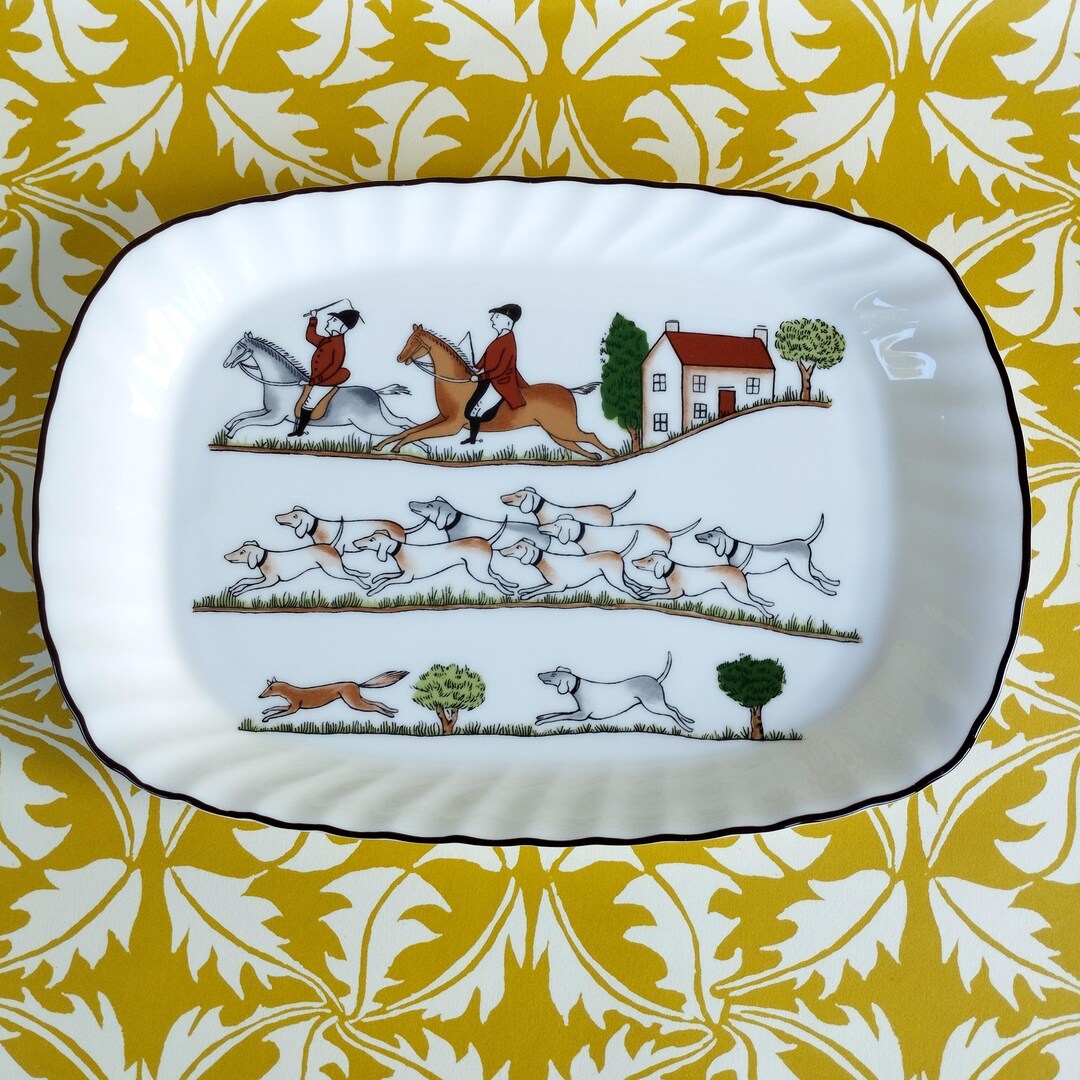 Wedgwood Hunting Scenes Trinket Dish Tray - Etsy