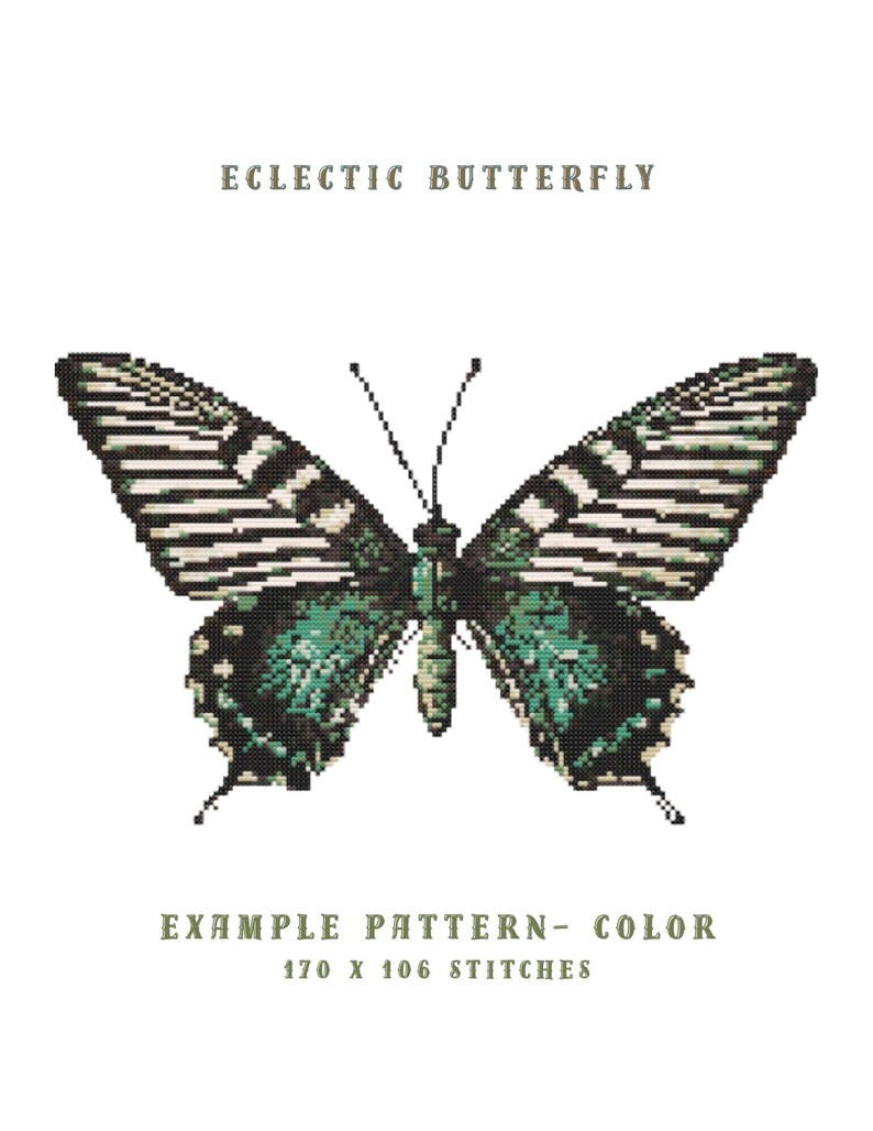 Butterfly Cross Stitch Pattern Digital Embroidery Design Pdf Download ...