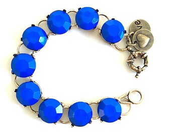 Cobalt Blue Bracelet | Etsy