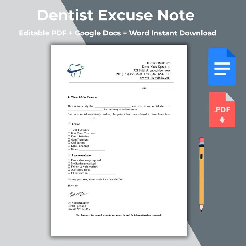 Dental Practice Template - Etsy