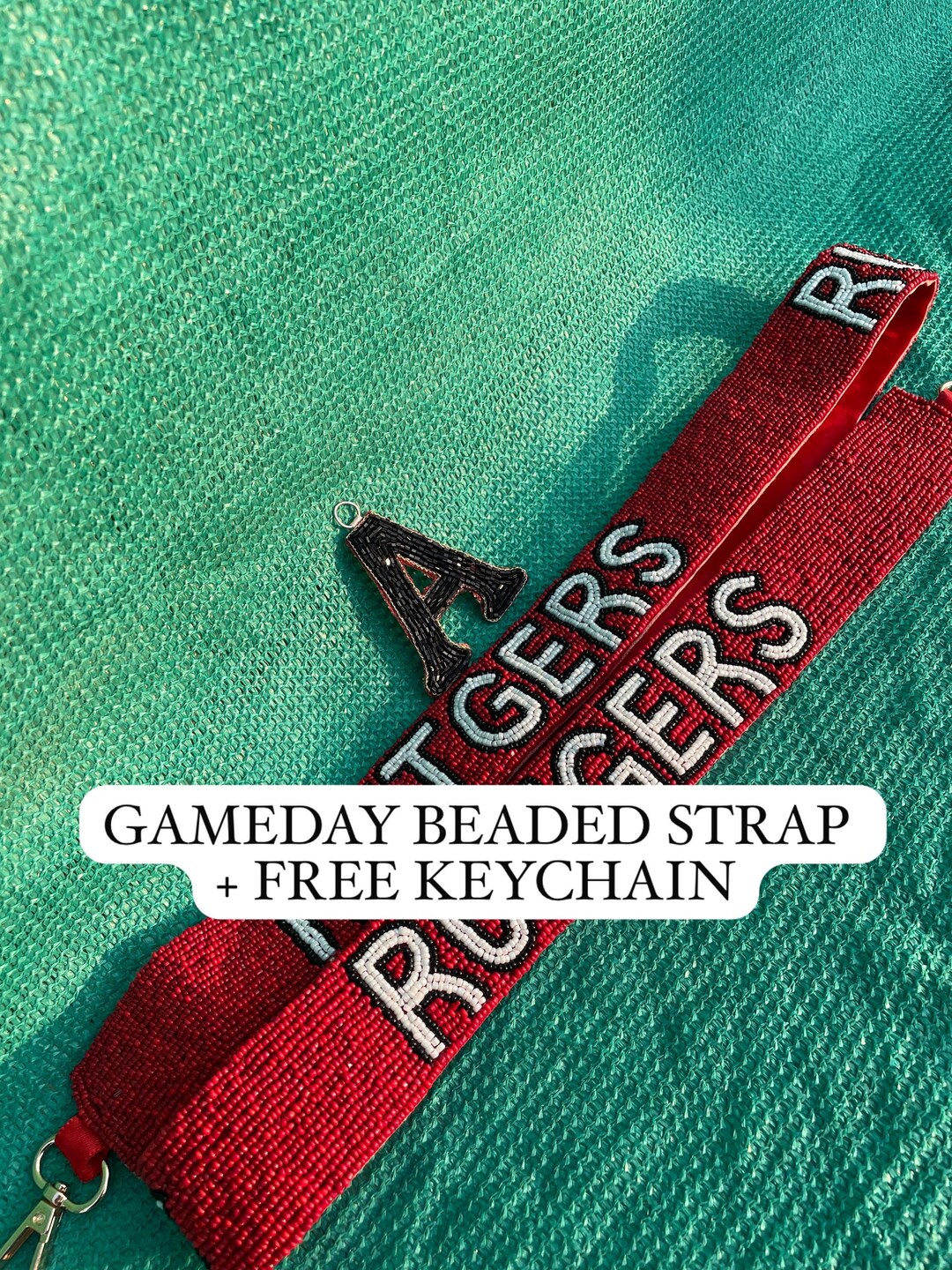 Game Day Beaded Purse Strap | Custom Team Color Crossbody Strap ...