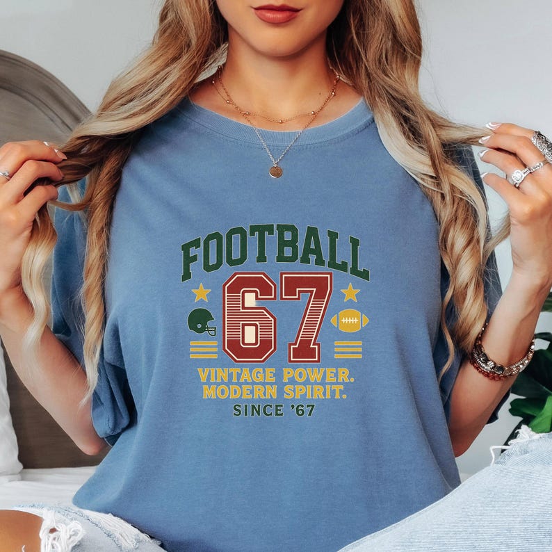 Football Number 67 Shirt, Custom Game Day Fan Tee | Size S–3XL - Etsy