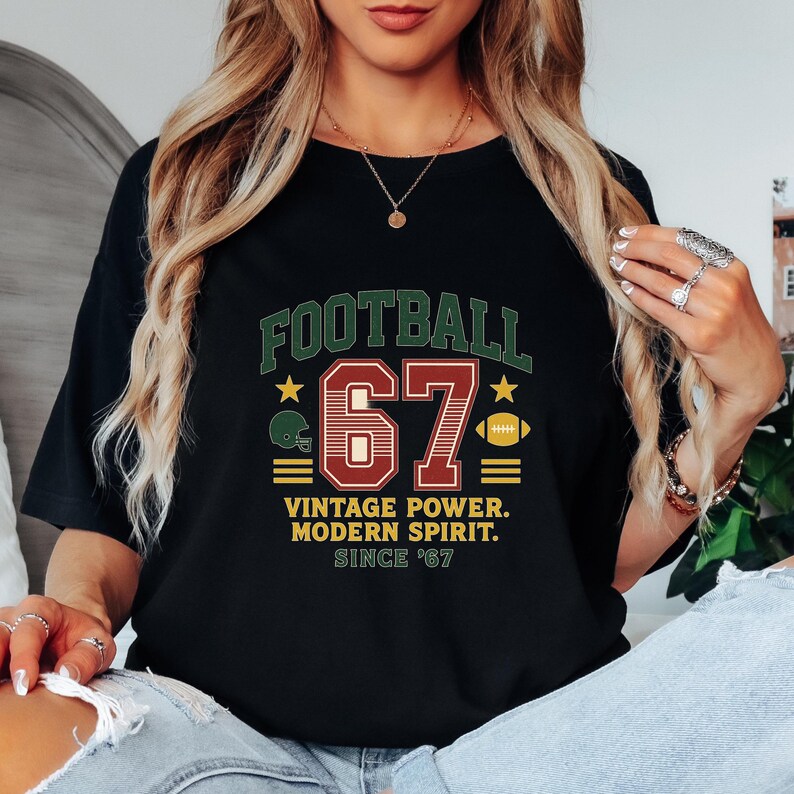 Football Number 67 Shirt, Custom Game Day Fan Tee | Size S–3XL - Etsy