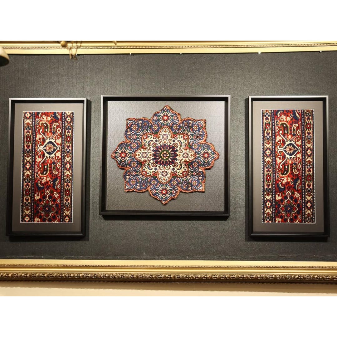 Upcycled Framed Rug Triptych – Handwoven Textile Wall Art - Etsy