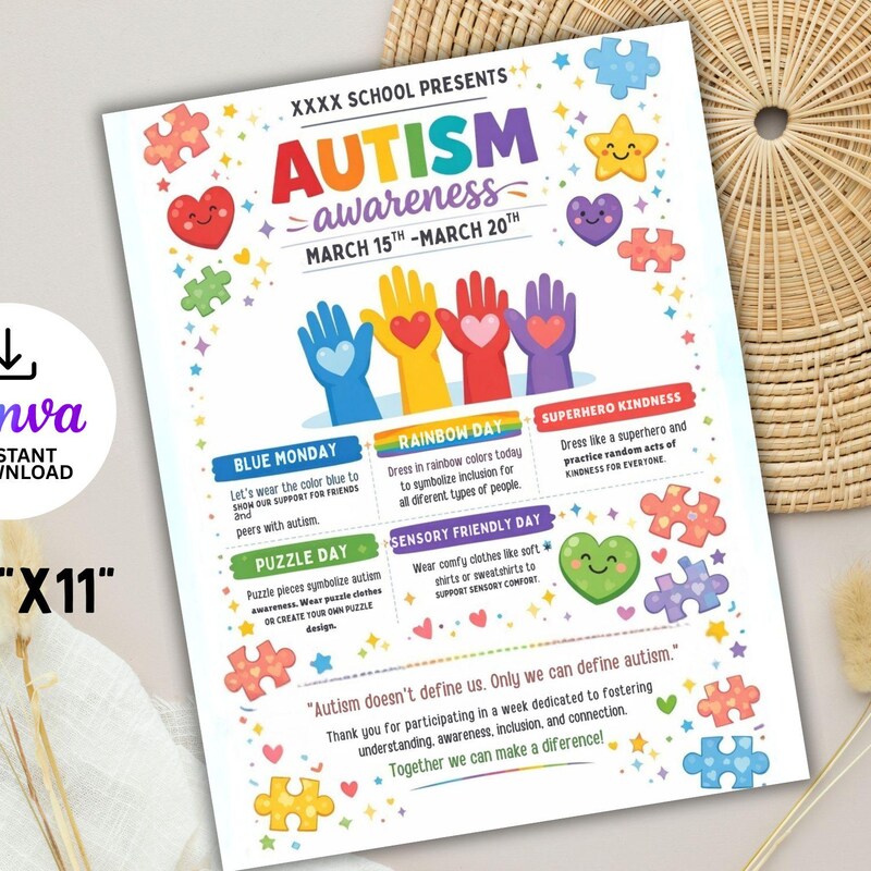 Autism Awareness Flyers - Etsy