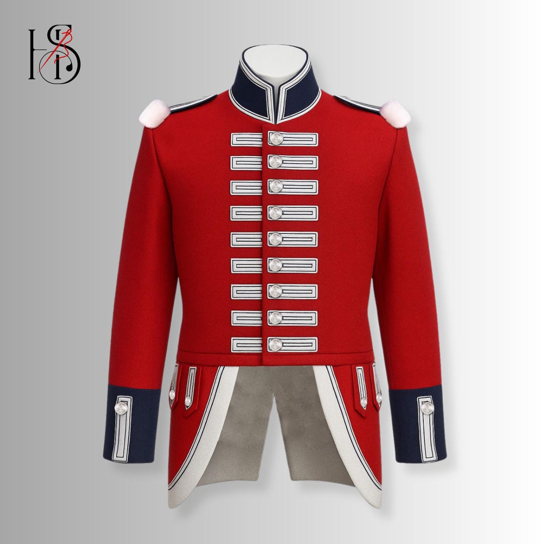 Men’s British Royal Newfoundland Regiment Jacket – 18th Century Red ...