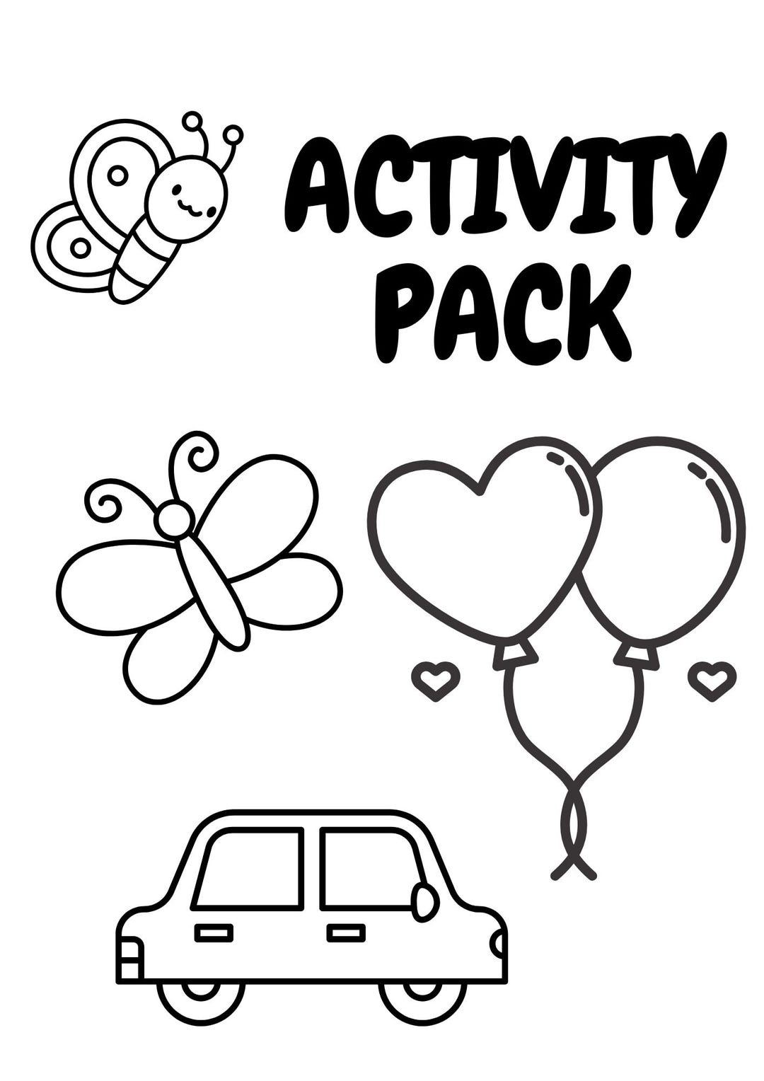 Kids Learning Activity Pack | Ages 3-6 Printable Worksheets (PDF ...