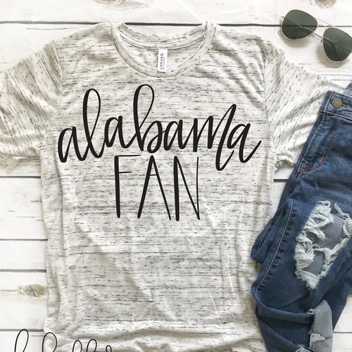 Alabama Fan Svg Hand Lettered SVG Cricut Svg Silhouette Svg | Etsy