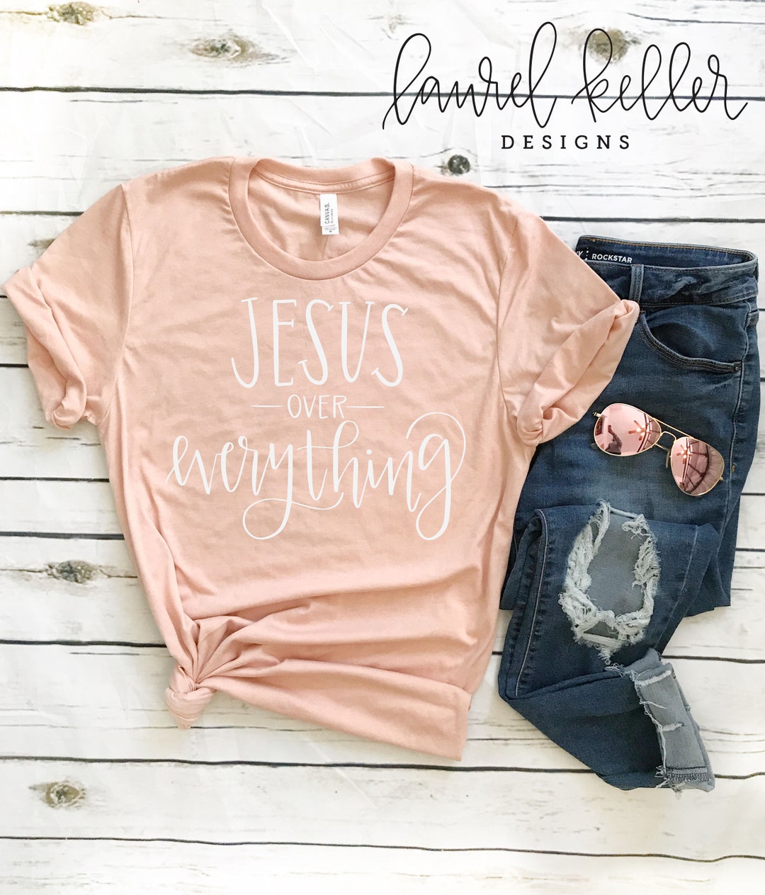 Jesus Over Everything SVG File, Hand Lettered SVG, Bible Verse SVG ...