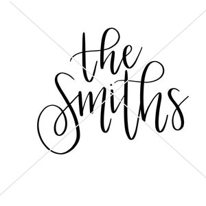 CUSTOM Last Name SVG File, Hand Lettered Svg, Name SVG, Cricut Svg ...