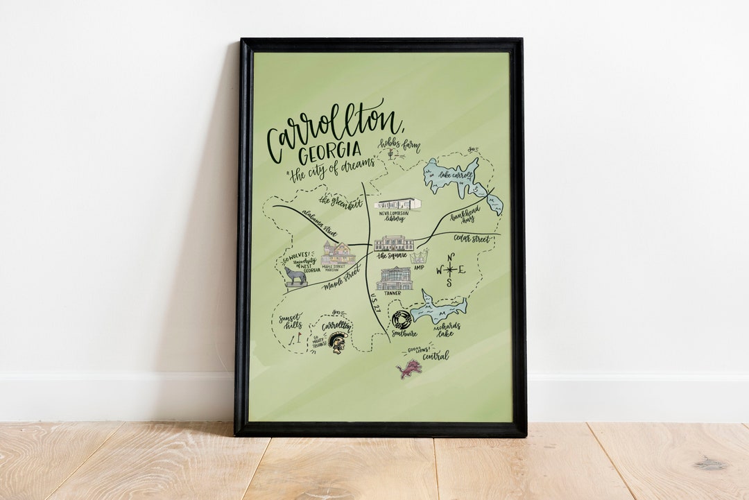 Carrollton, Georgia Map PDF, City Map PDF, Carrollton Map, Georgia Map ...