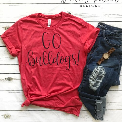 Go Bulldogs SVG File Hand Lettered SVG Cricut SVG - Etsy