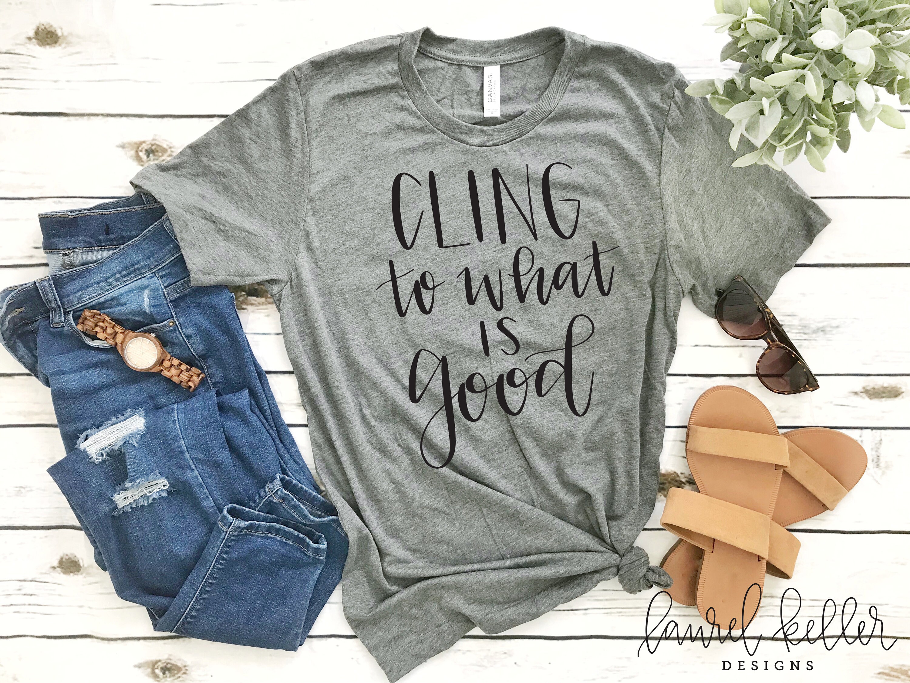 Cling to what is good SVG file Hand Lettered SVG Bible Verse | Etsy