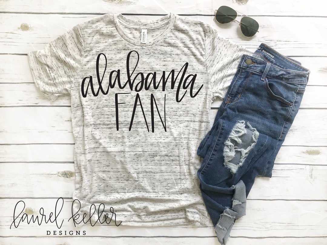 Alabama Fan Svg, Hand Lettered SVG, Cricut Svg, Silhouette Svg - Etsy