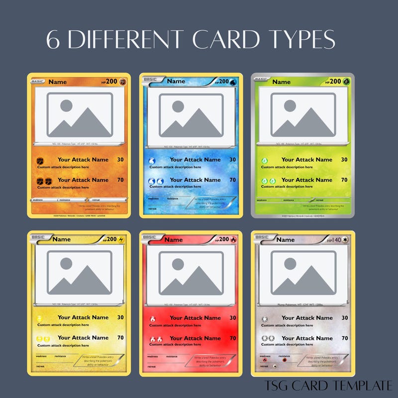 Custom.pokemon Cards - Etsy