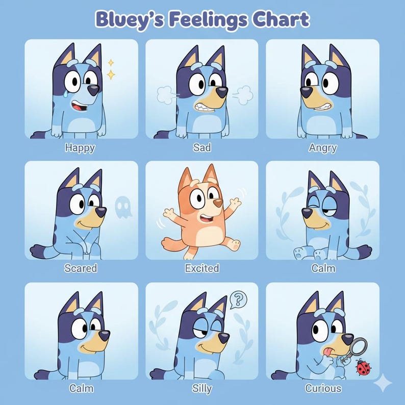 Bluey and Bingo Cards - Etsy