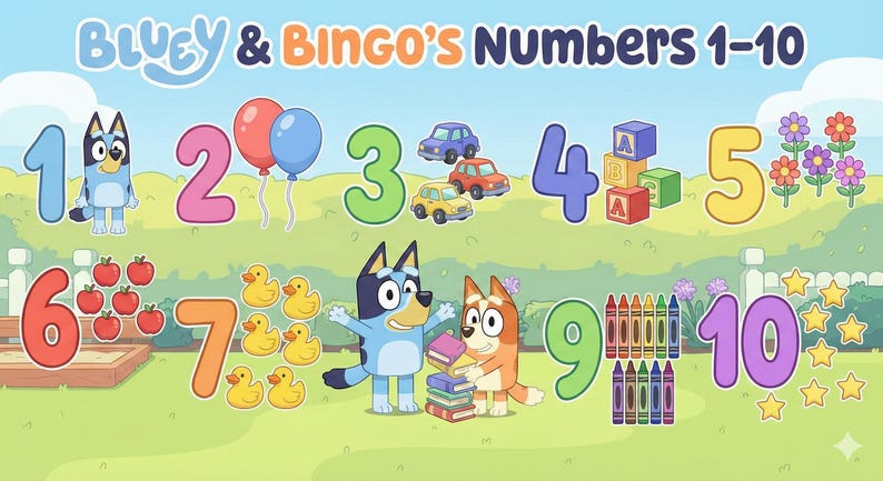 Bluey and Bingo Cards - Etsy