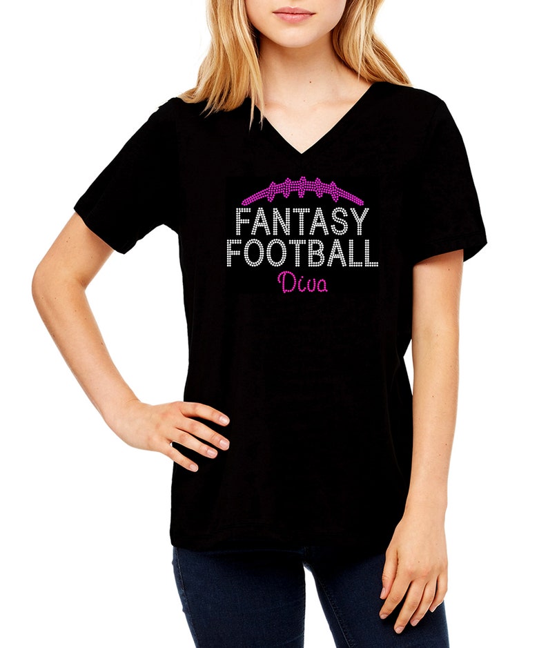 Fantasy Football Diva Rhinestone T Shirt Tank Top S M L Xl 2xl Etsy