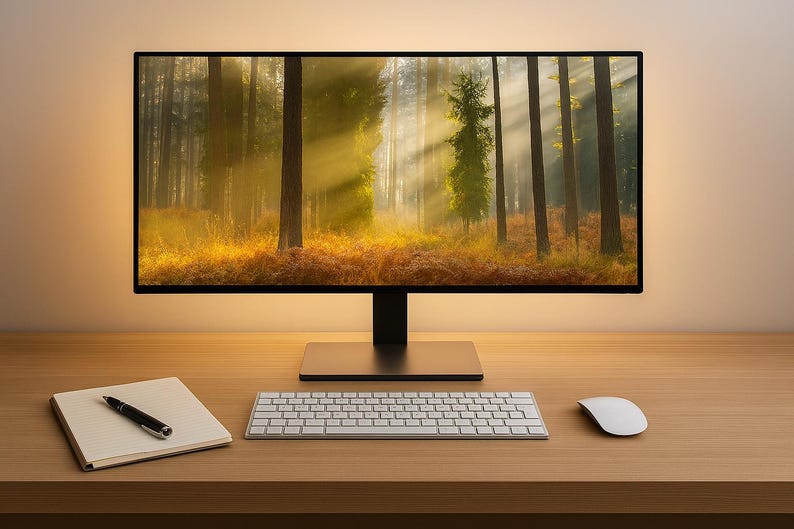 4K Desktop Wallpapers – “autumn Forest” (3 Pcs.) - Etsy