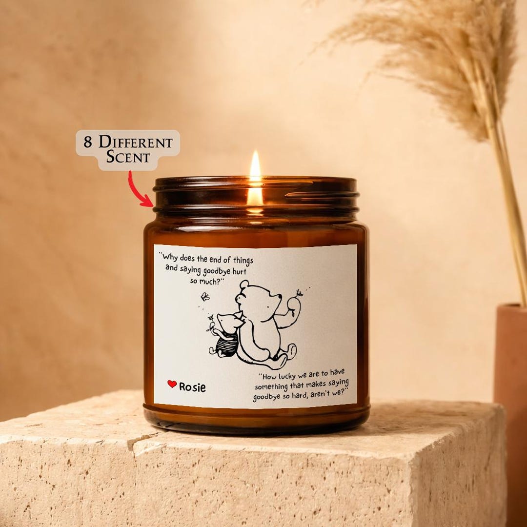 Goodbye Candle, Sentimental Friendship Quote, Moving Away Gift ...