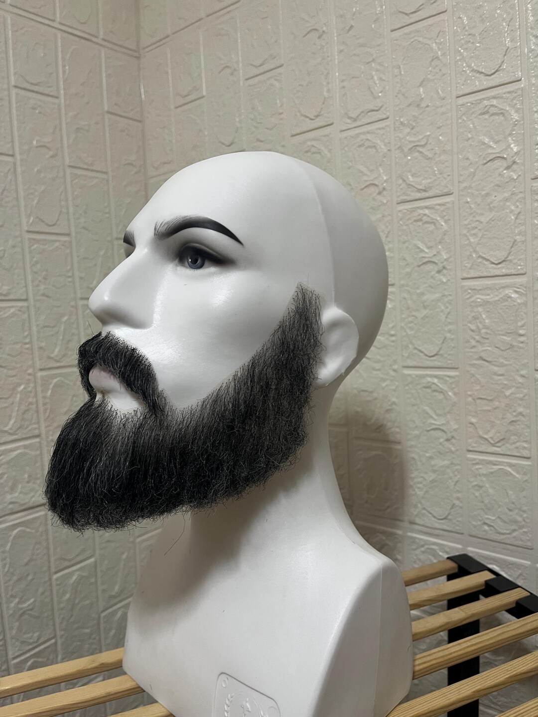Realistic Handmade Fake Beard & Mustache Set | Lace Front | Custom ...