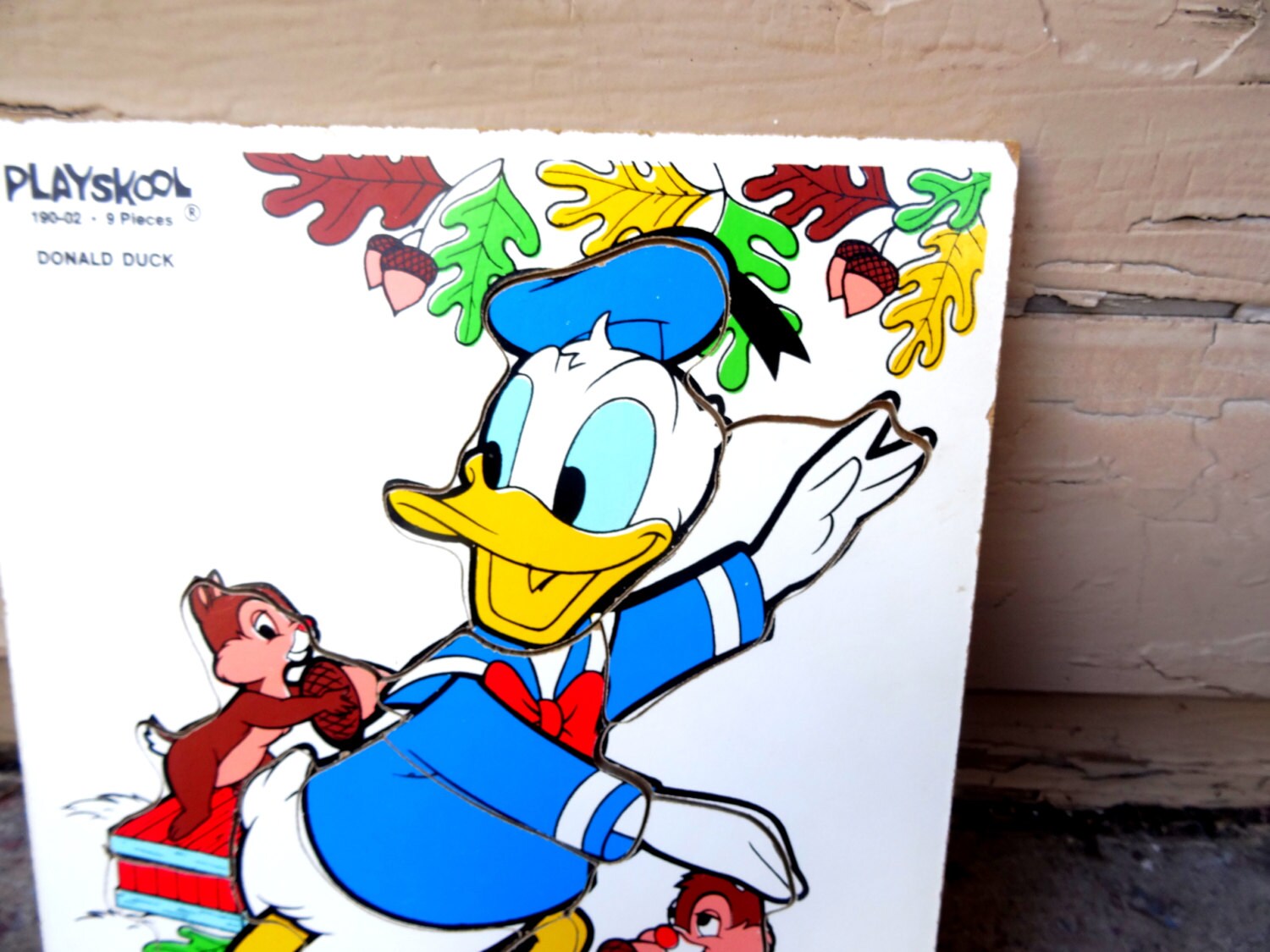 Vintage Donald Duck Puzzle, Home Decor Wooden Puzzle, Disney Puzzle ...