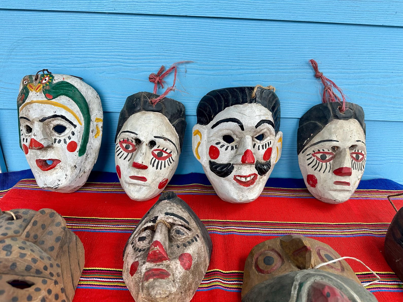 Vintage Guatemalan Masks, Mexican Mask, Folk Art Mask, Carved Mask ...