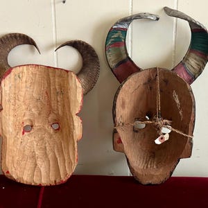 Vintage Mexican Masks, Horned Masks, Painted Masks, Guerrero Masks ...