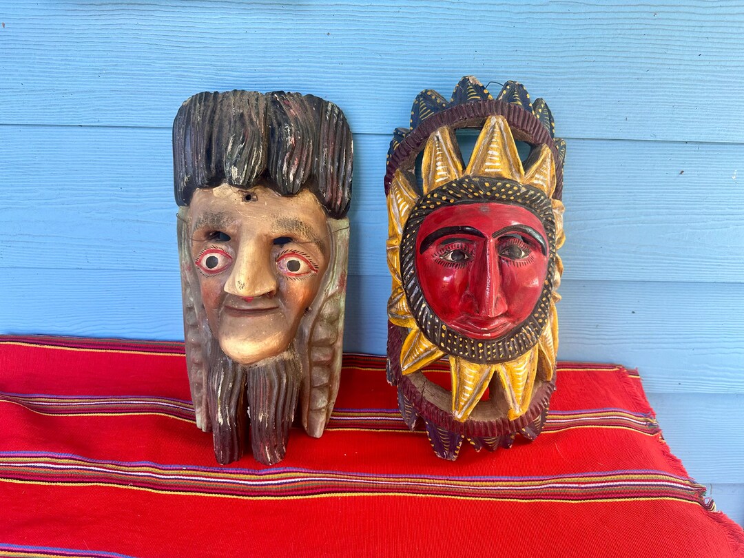 Vintage Mexican Masks, Guerrero Masks, Folk Art Masks, Decorative Masks ...