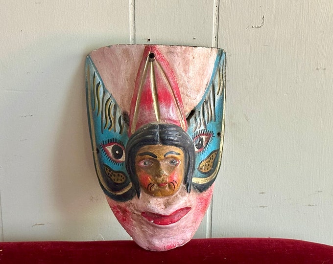 Vintage Masks, Folk Art Masks, Carved Masks, Wall Mask, Guerrero Mask ...