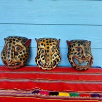 Vintage Antique Hand Carved Traditional Wooden Mask From Mexico - Etsy