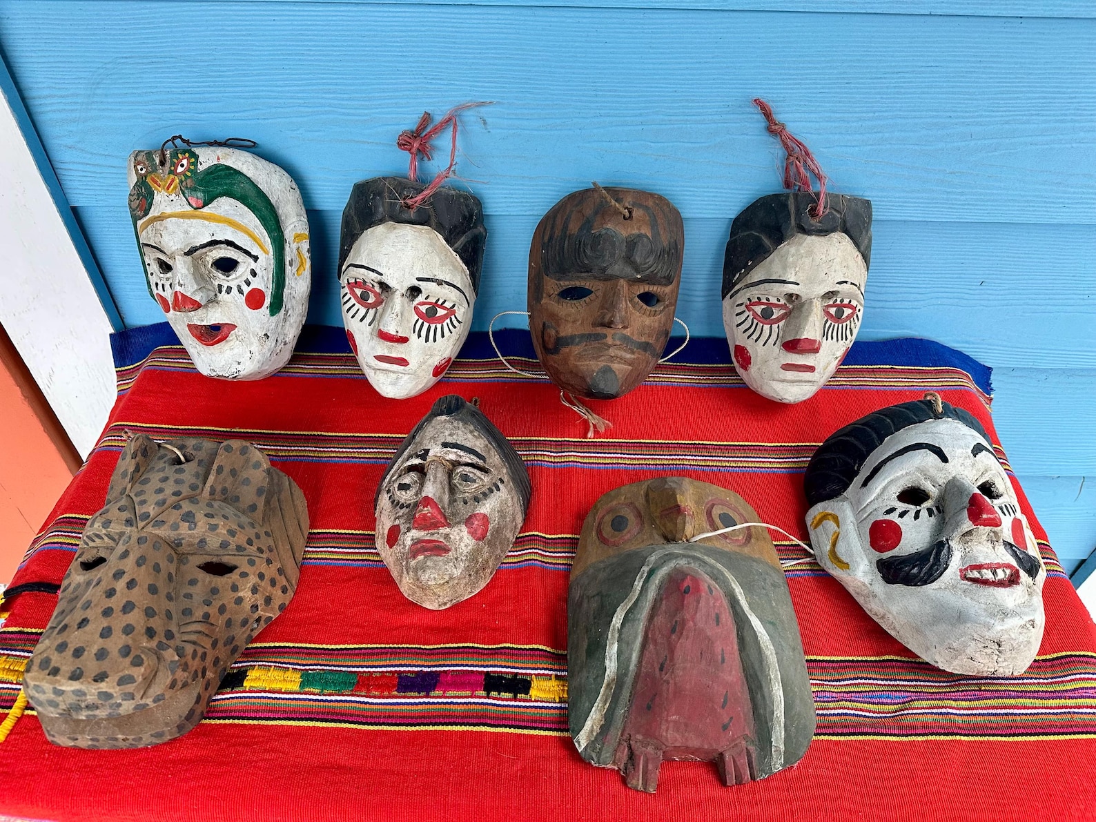 Vintage Guatemalan Masks, Mexican Mask, Folk Art Mask, Carved Mask ...