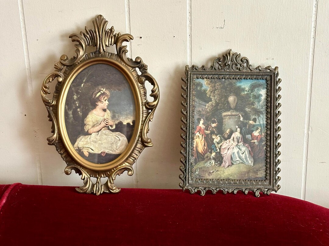 Vintage Italian Filigree Metal Frames, Wall Hangings, European, Age of ...