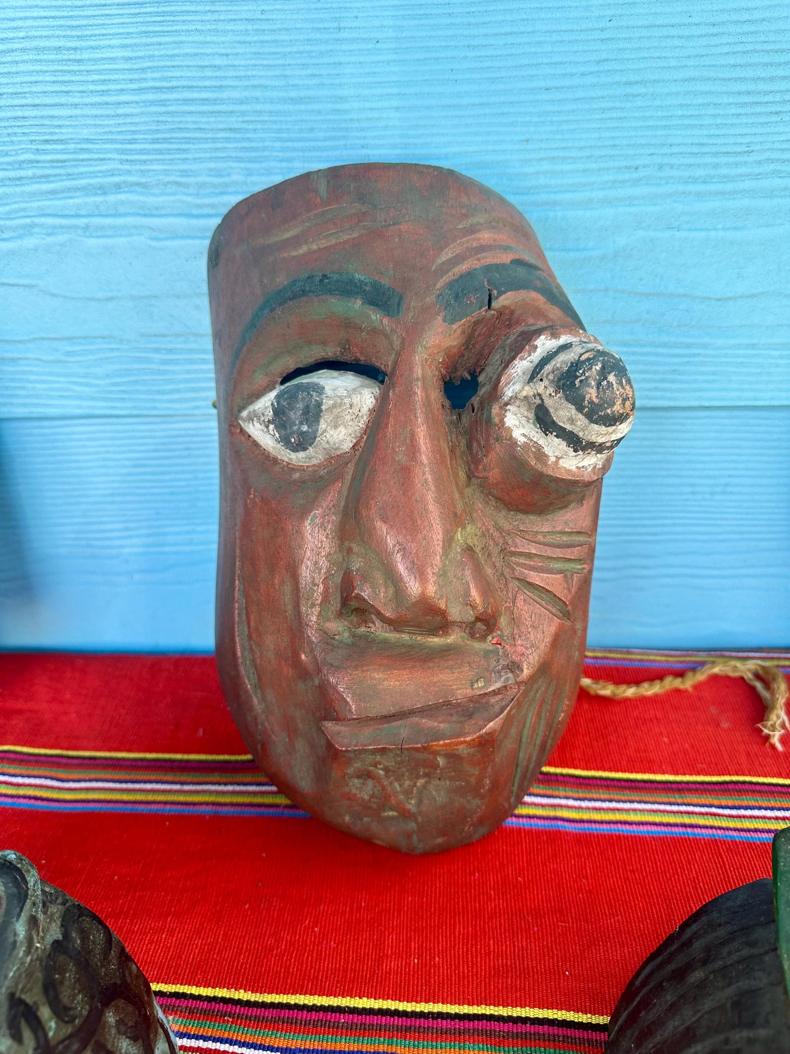 Vintage Guatemalan Masks, Mexican Mask, Folk Art Mask, Carved Mask ...