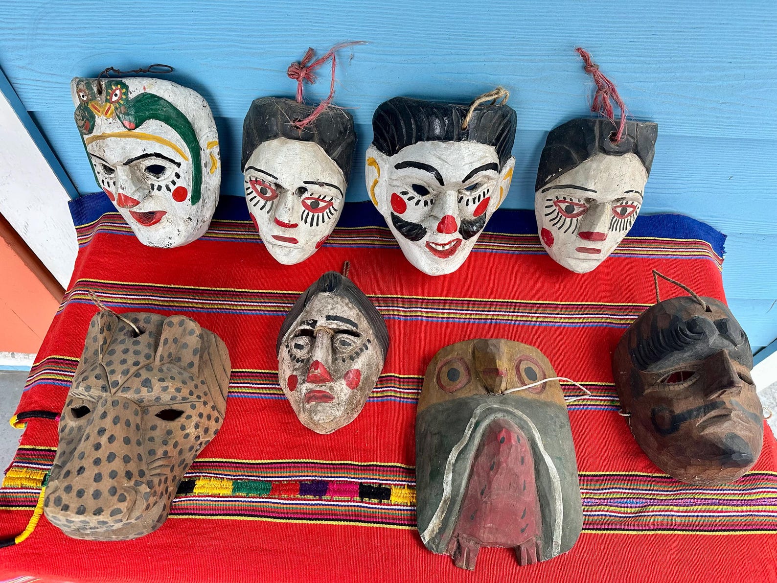 Vintage Guatemalan Masks, Mexican Mask, Folk Art Mask, Carved Mask ...