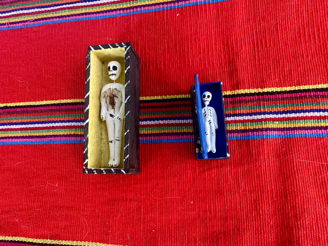 Vintage Mexican Skeleton Art, Skull Art, Folk Art, Dia De Los Muertos ...