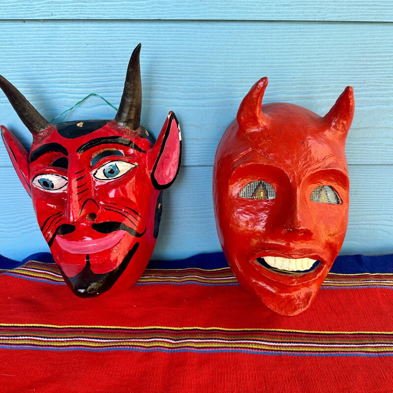 Paper Mache Devil - Etsy