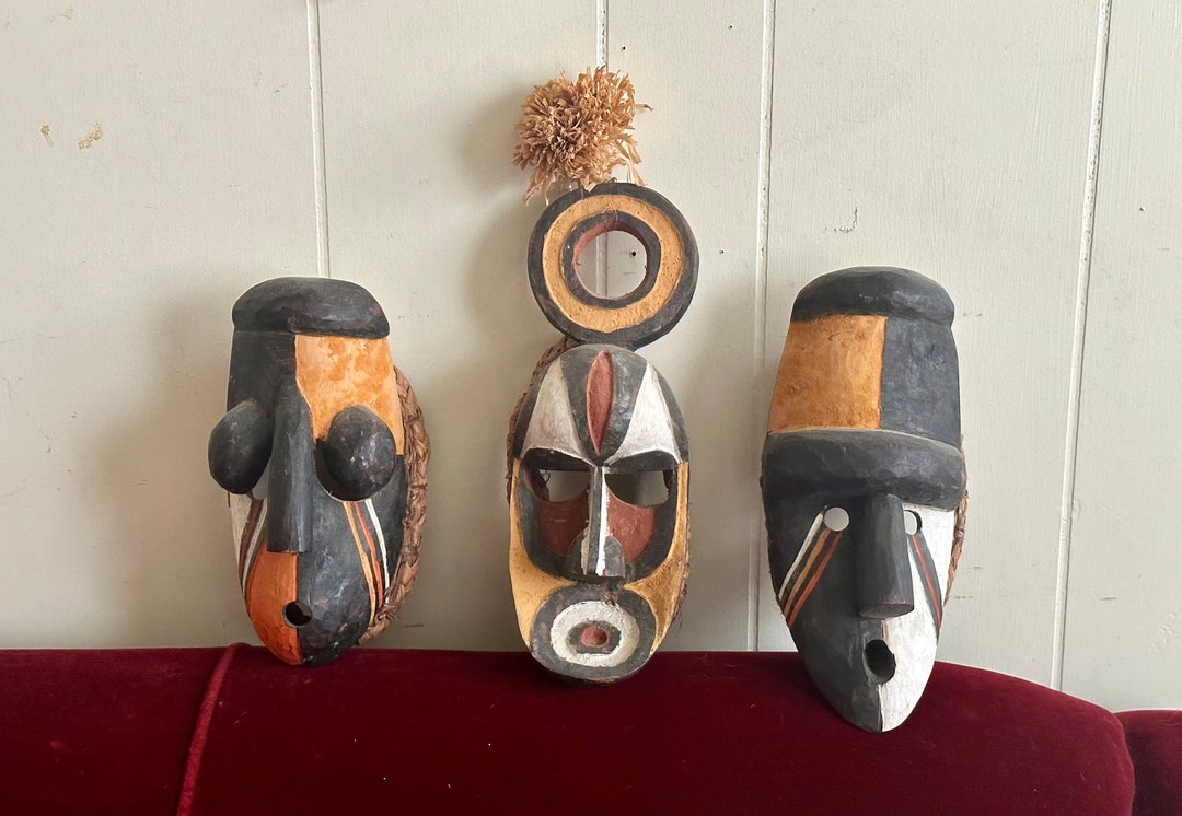 Vintage African Masks, Folk Art Masks, Wall Masks, Decorative Masks ...