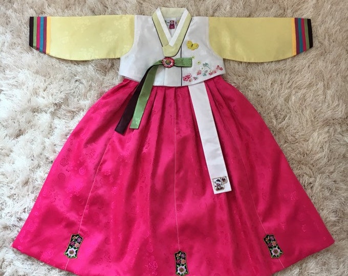 6 HANBOK Girl - Sweet Flower Hanbok Girl Age 6 - Etsy