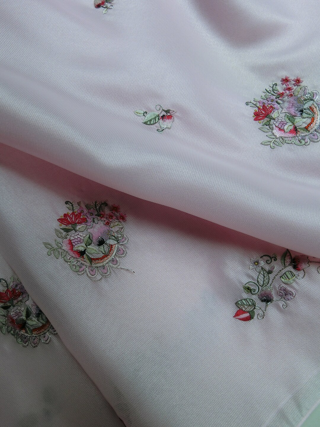 Sweet Pink Hand Embroidery Hanbok Skirt Chima Hand Embroidery With ...