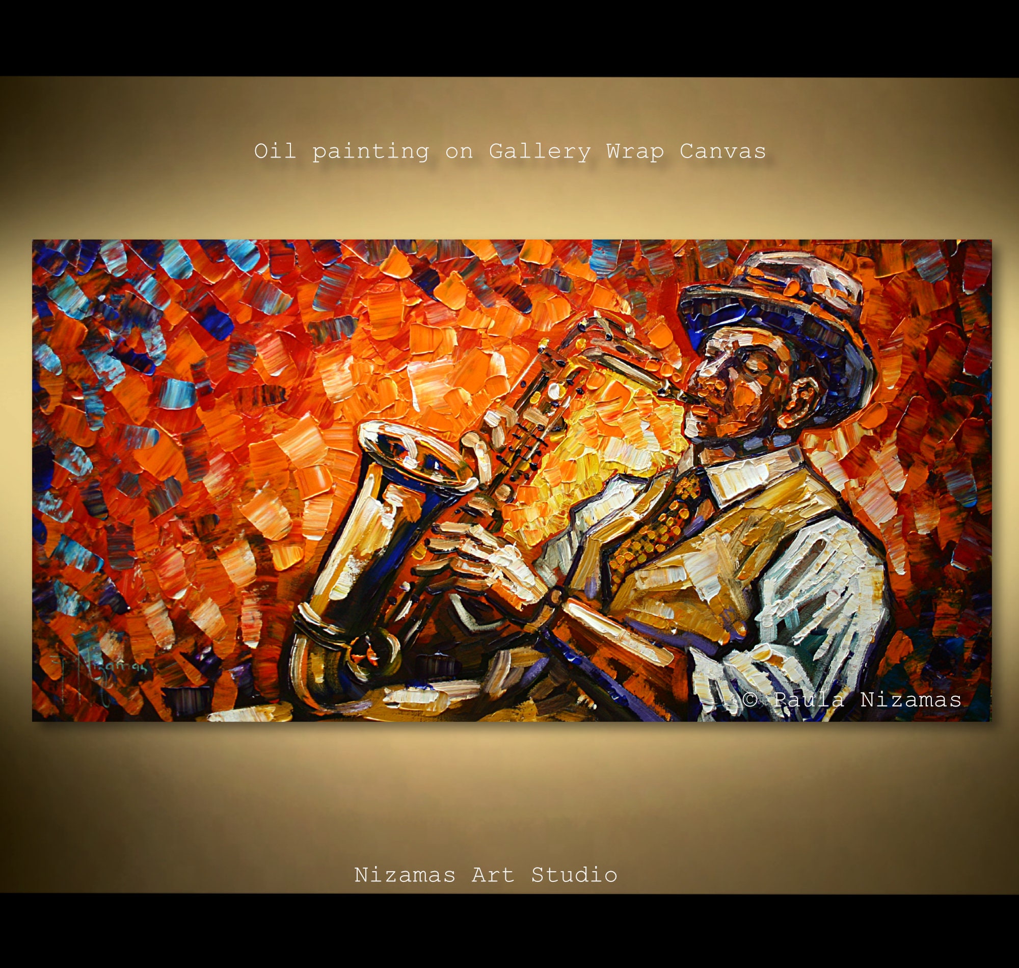 Jazz Musician Painting