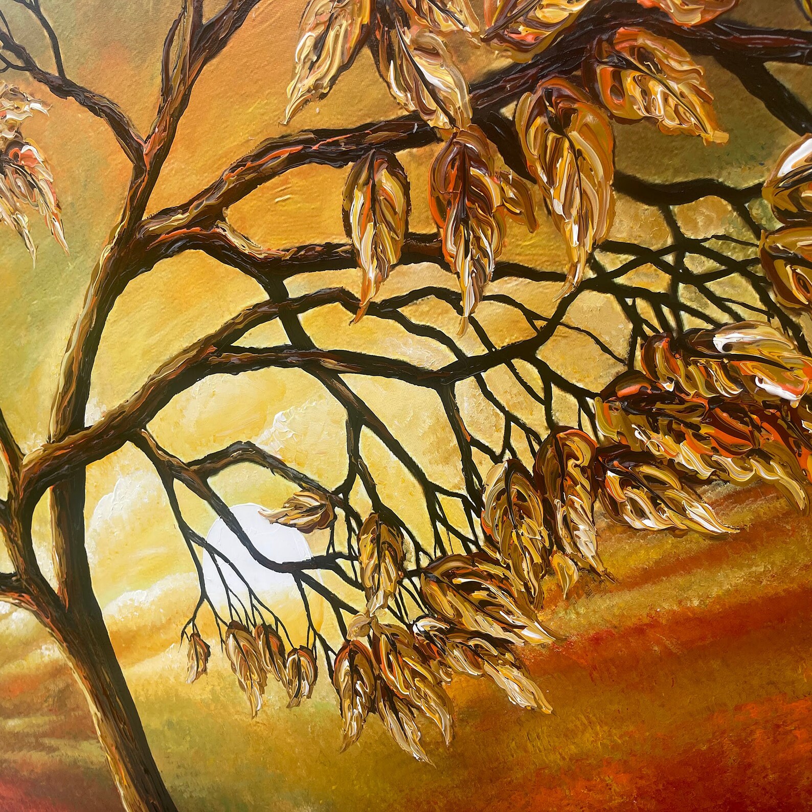 Painting on Canvas Earth Color Tones Boasts a Natural Theme - Etsy