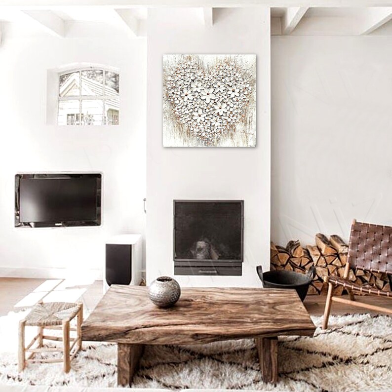 Painting on Canvas Features Soft and Inviting Colors That | Etsy