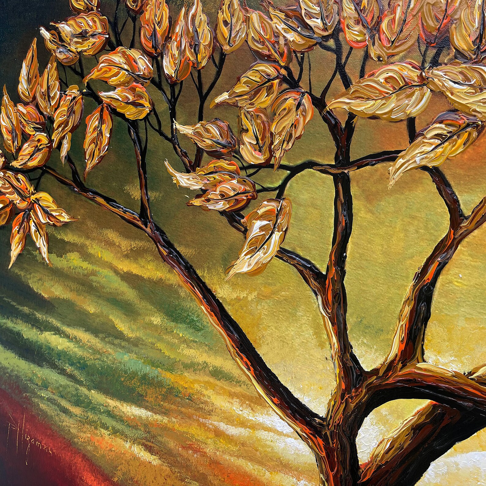 Painting on Canvas Earth Color Tones Boasts a Natural Theme - Etsy